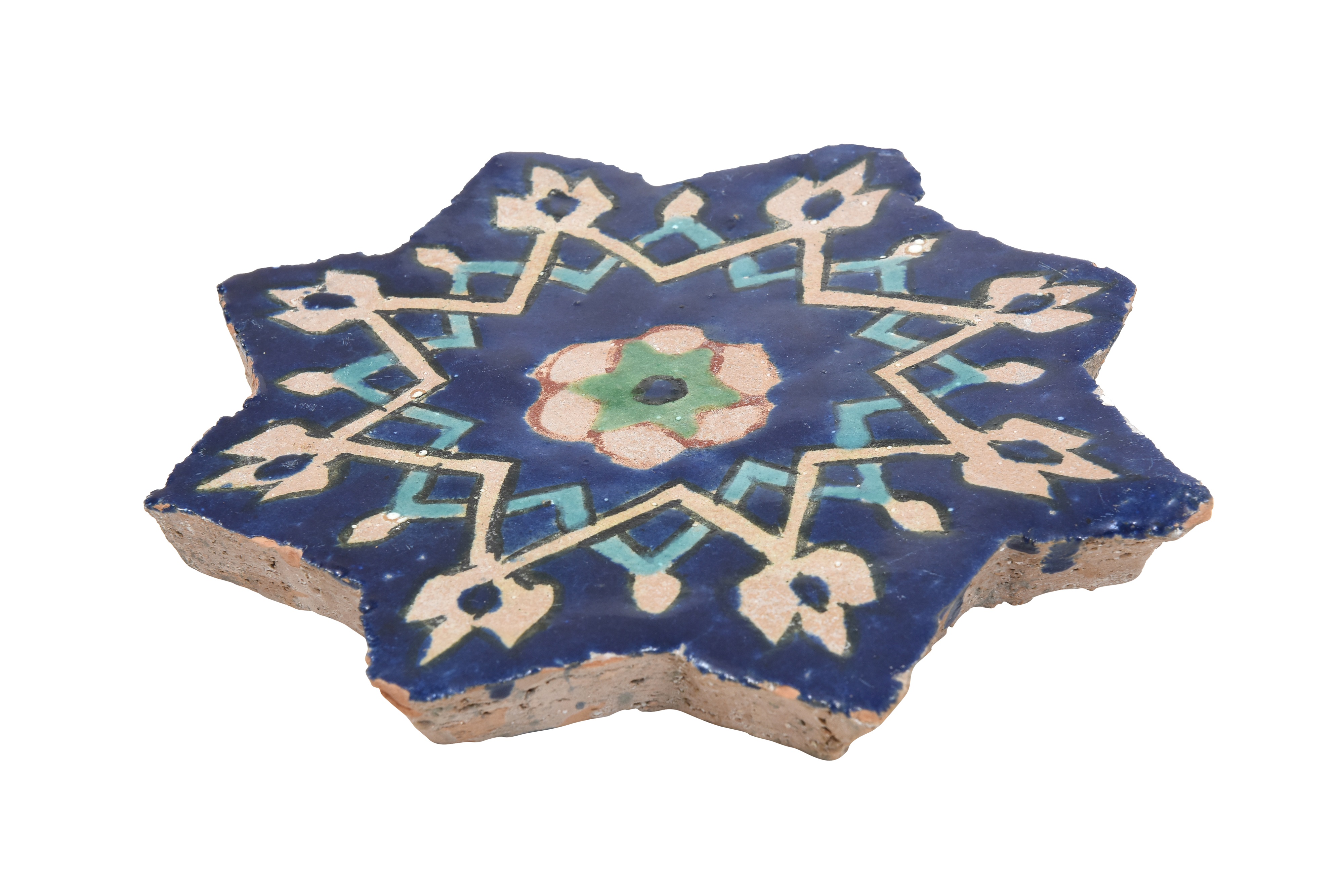 Lot 234 - A COBALT BLUE-PAINTED TIMURID-REVIVAL